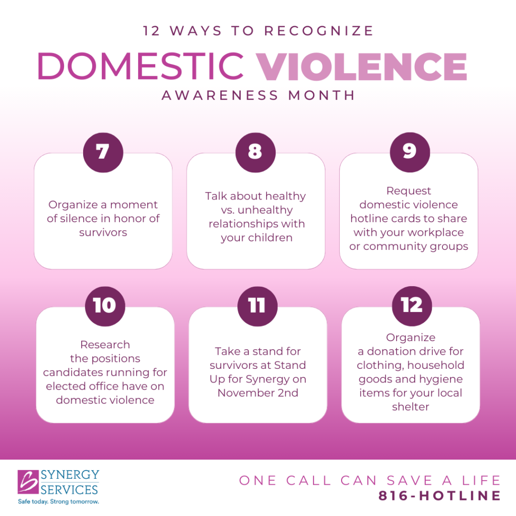 Domestic Violence Awareness Month | Synergy Services
